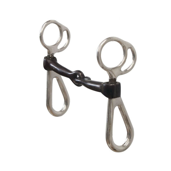 Stainless Steel Short Shank Curb Bit with 5" Sweet Iron Mouth – R Bar B