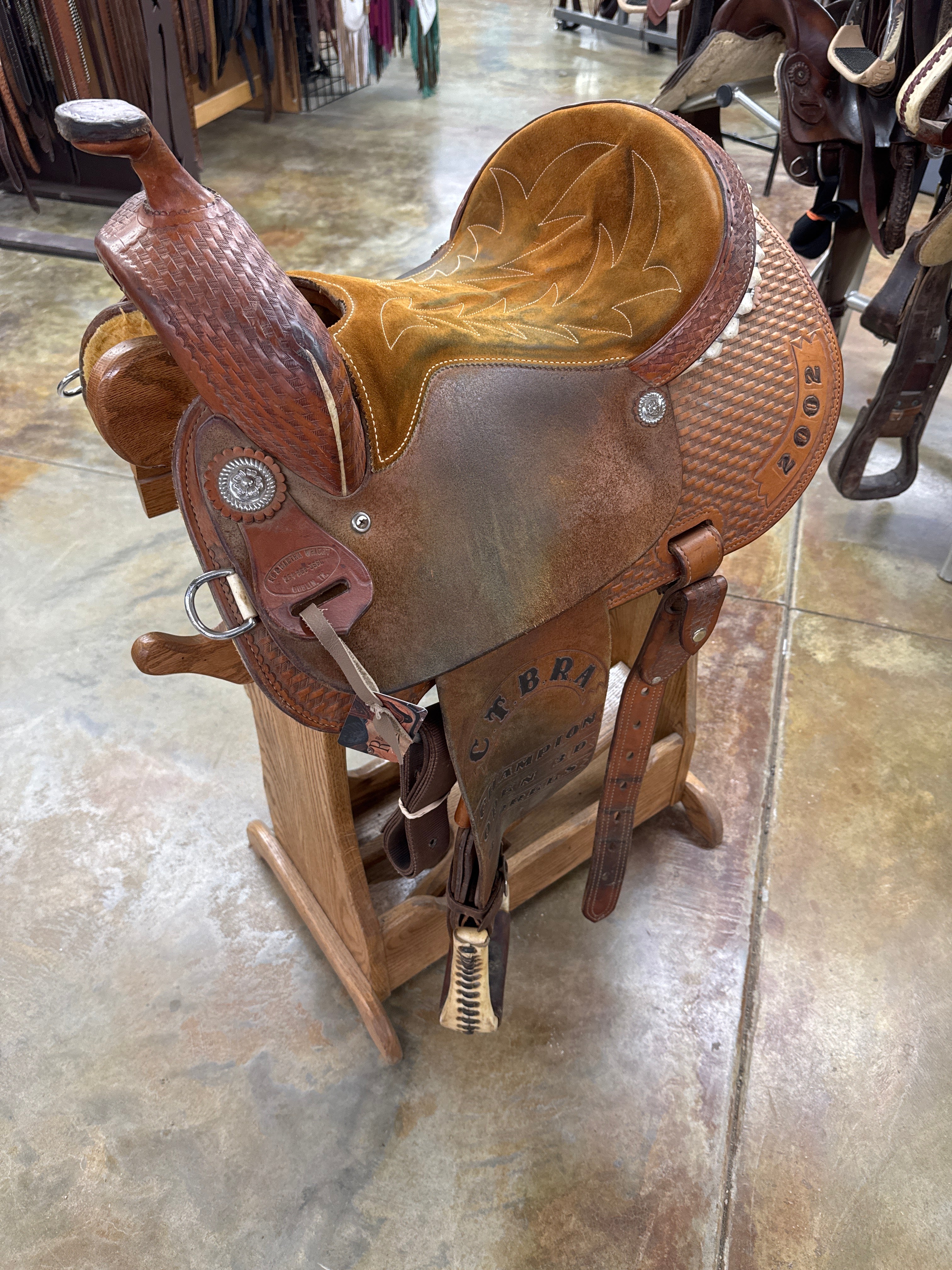 Ed and Martha Wright Barrel Saddle, 13.5" Seat – R Bar B