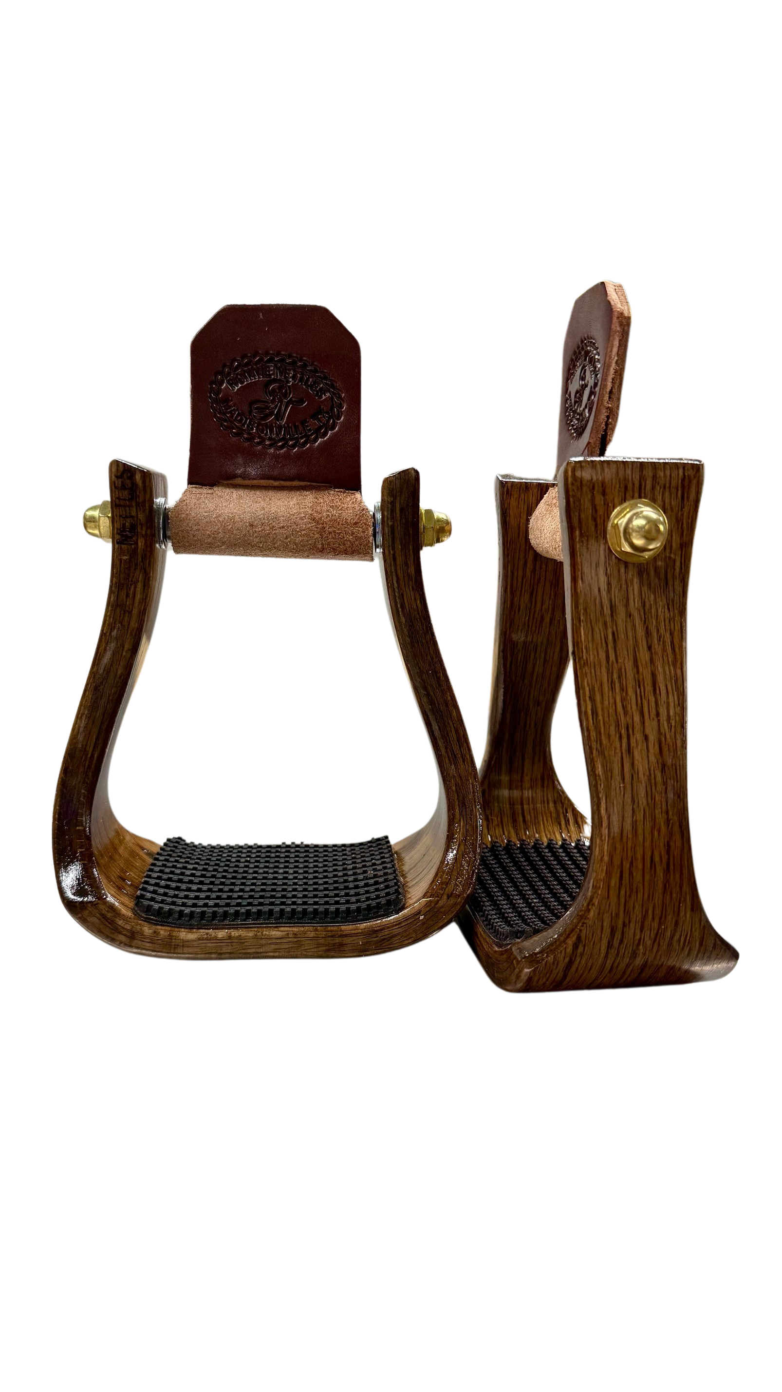 Nettles 3" Cocoa Barrel Racer Gripper Stirrups – R Bar B
