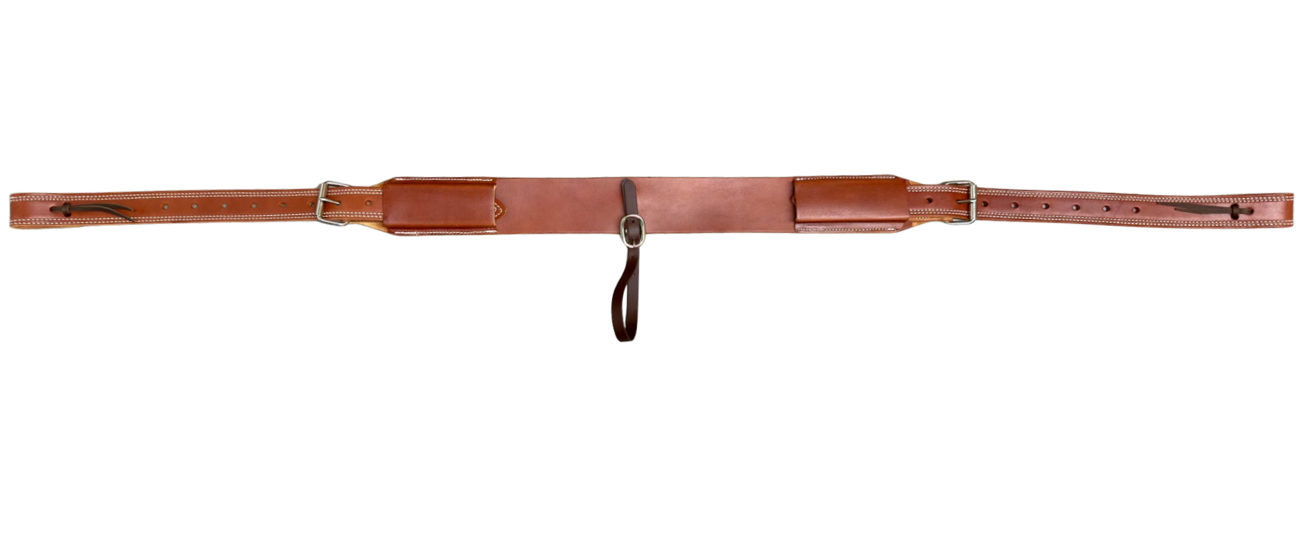 Berlin Custom Leather Straight Back Cinch Complete Set w/Billets – R Bar B